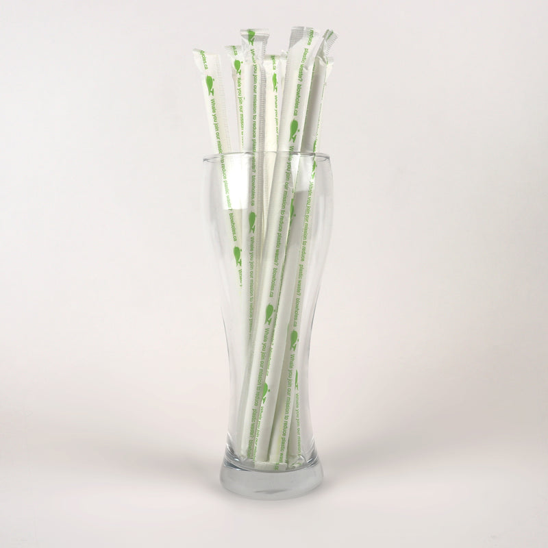 White Milkshake Straws, Wrapped - 10.25" (Case of 4,320) – Blowholes ...